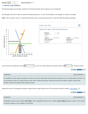 2 . Monopoly outcome versus competition outcome - Points: 1 / 1 Close ...