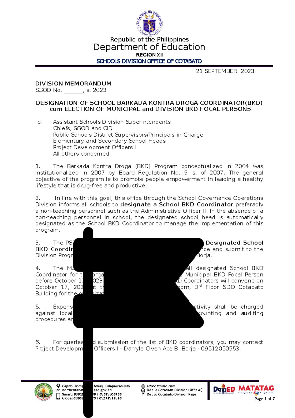 BKD- Convergence - very good - Department of Education REGION XII ...