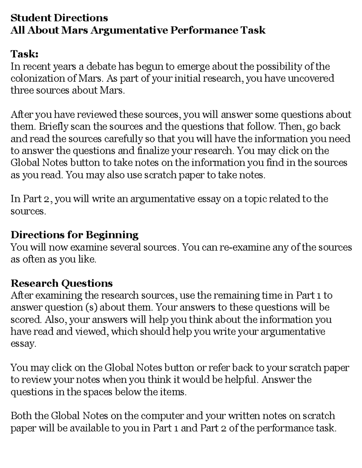 Grahm Reyes - Kua Argumentative All About Mars Performance Task ...