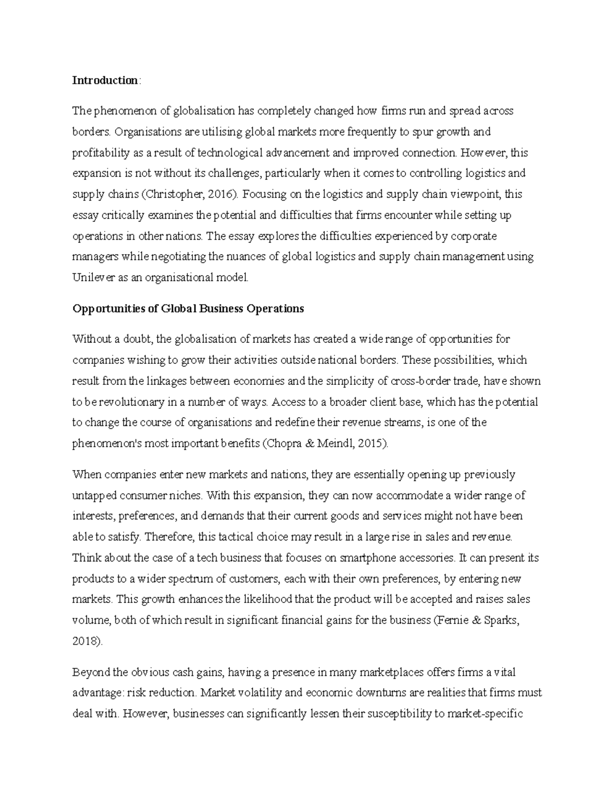 MBA 716 Ass New - Assignment - Introduction: The phenomenon of ...