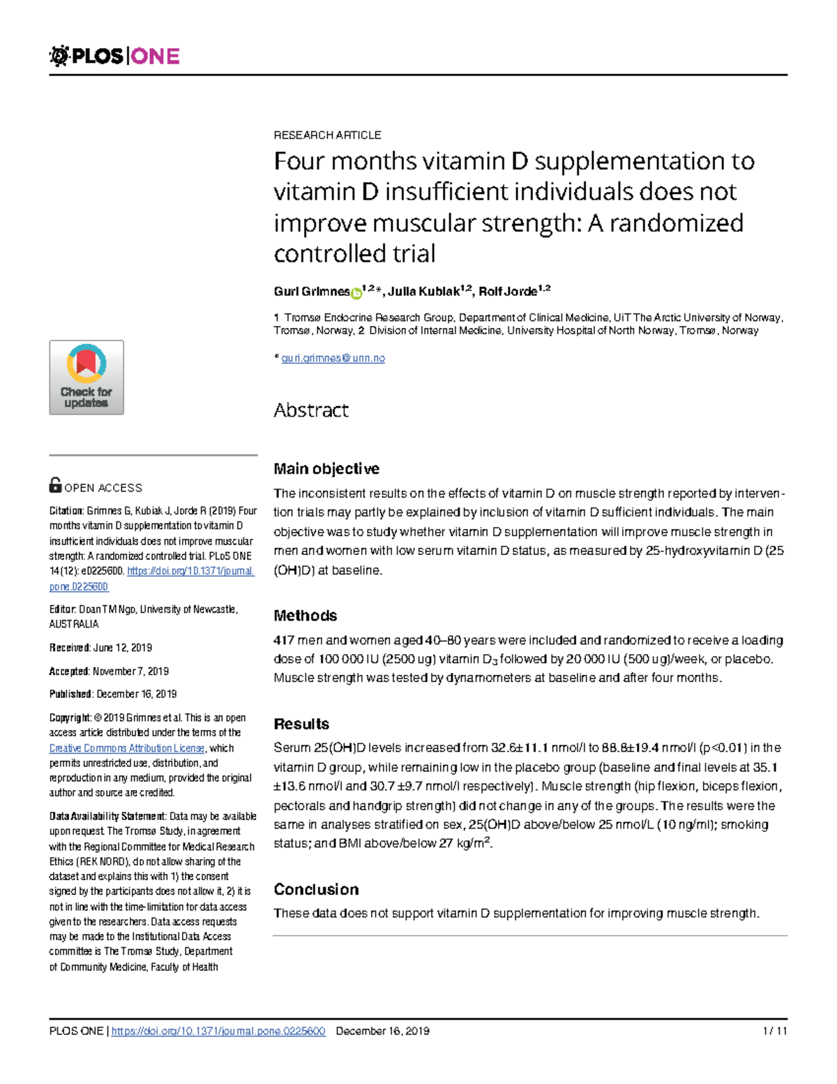 File Vit D supplementation in muscular strength dipakai - RESEARCH ...