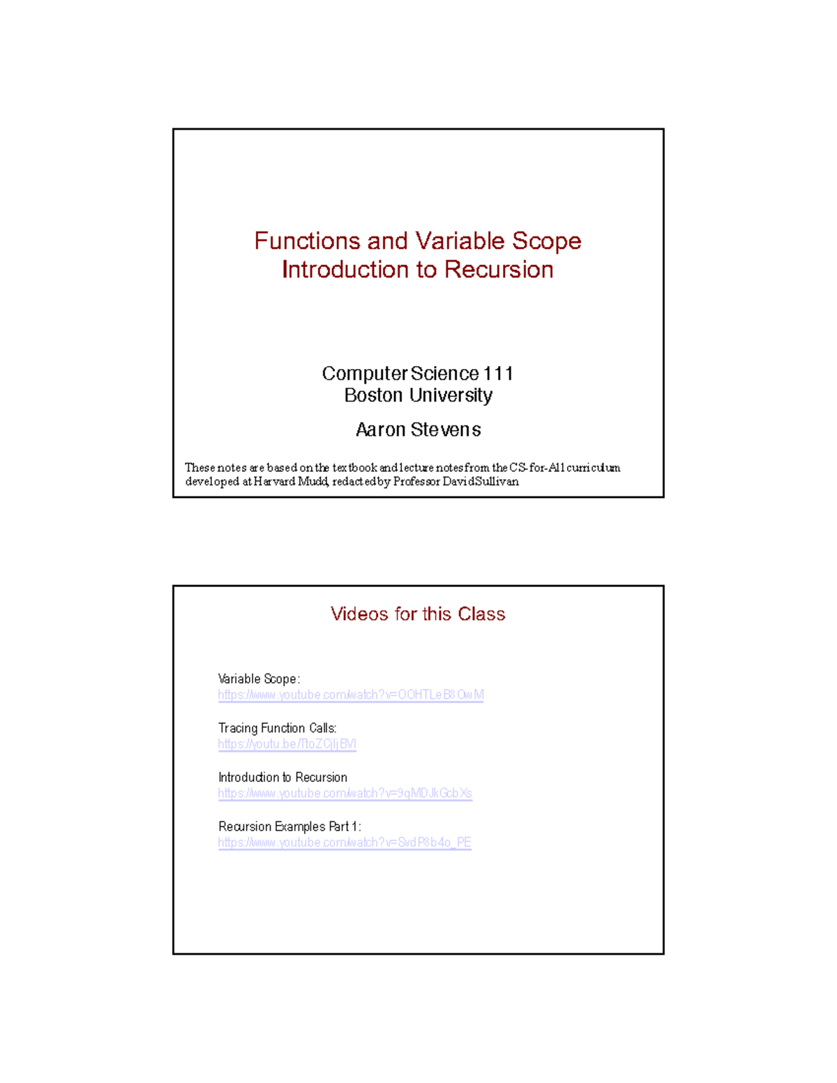 02b Functions Var Scope Functions And Variable Scope Introduction To