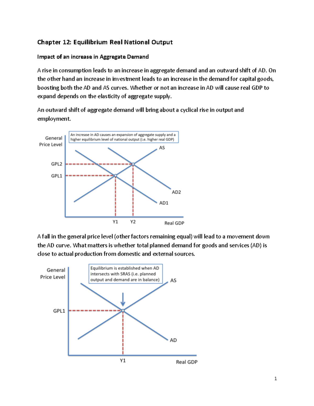 Chapter 12 Equilibrium Real National Output - Chapter 1 2 : Equilibrium ...