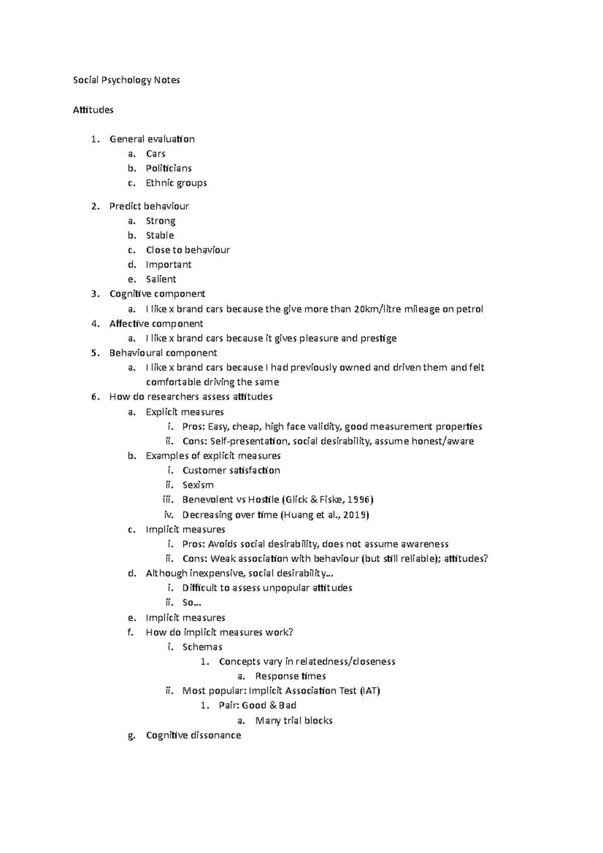 Exam Topic 4 - Social Psychology Notes - Individual, Social and Applied ...