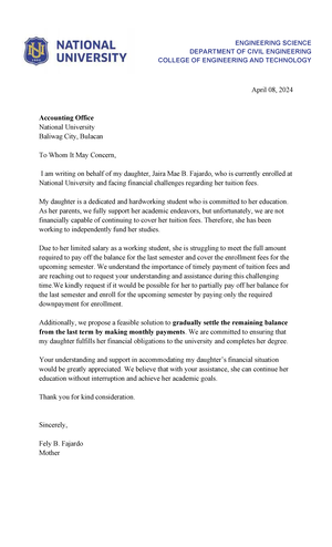 National University Core Values - NATIONAL UNIVERSITY MCNAT 0 1R ...