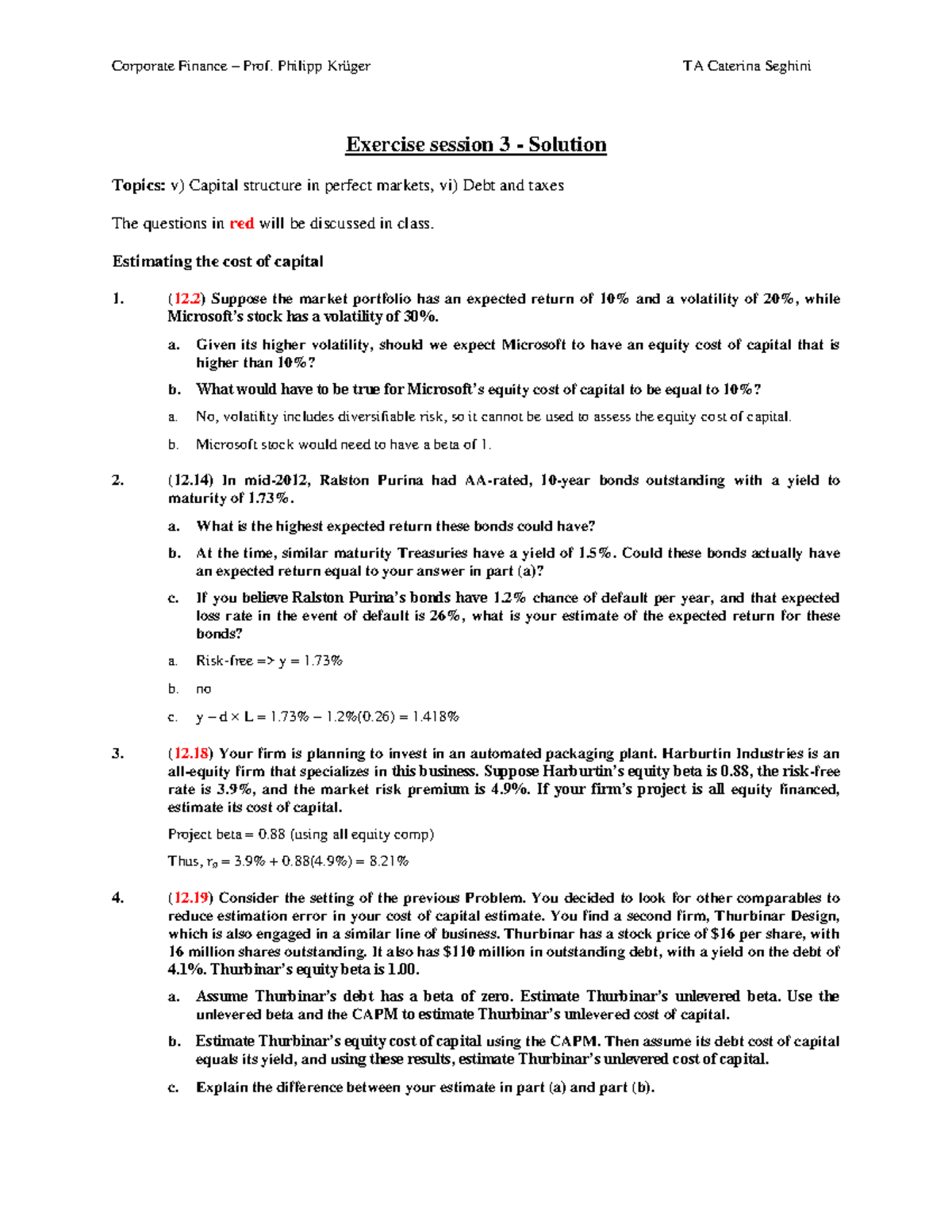 Exercises 3 solution - tp 3 cf correction - Exercise session 3 ...