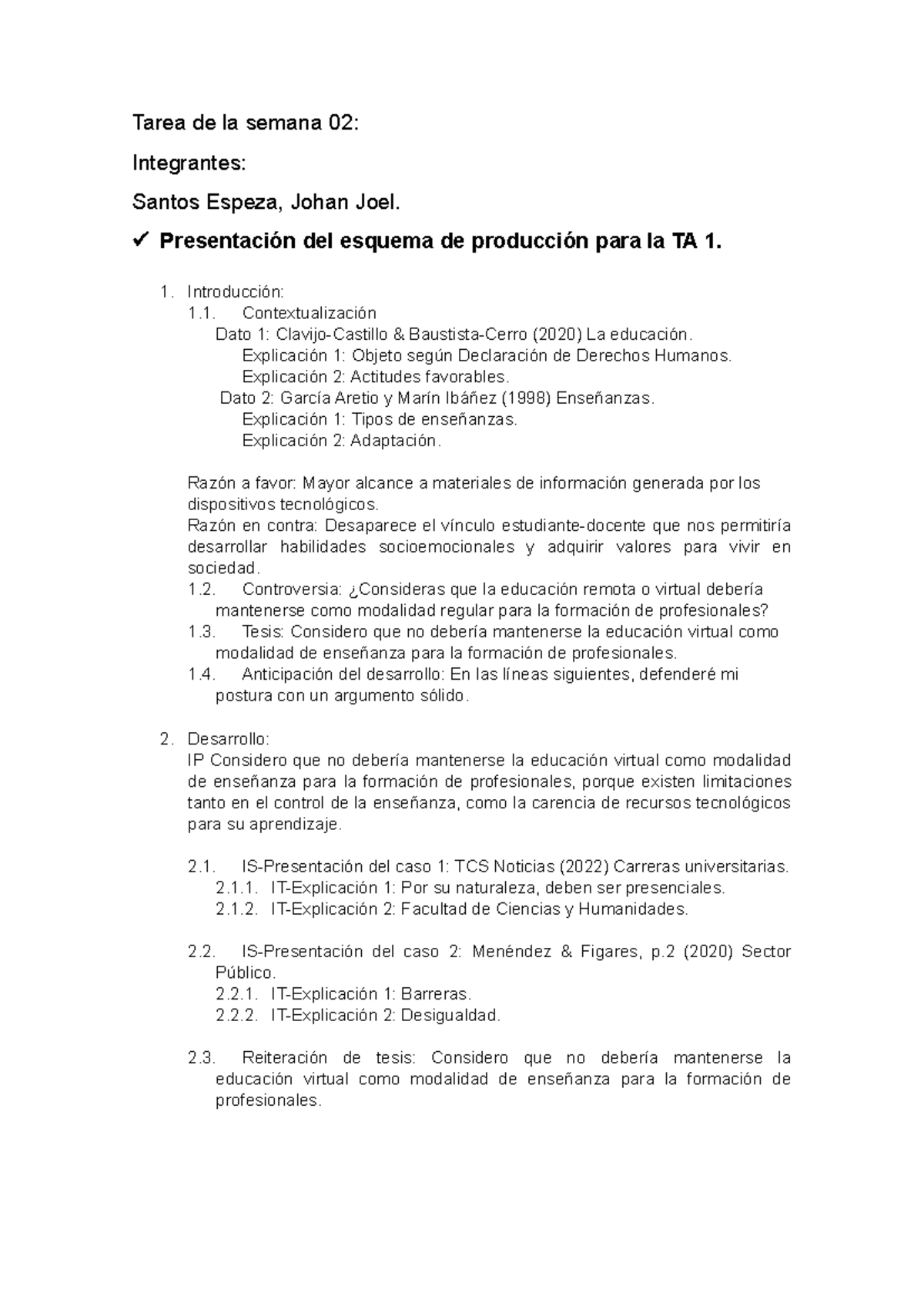Tarea de la semana 02 - iii - Tarea de la semana 02: Integrantes ...