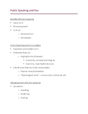 Chapters 1, 2, and 3 Public Speaking Introductions - Chapter 1 Quiz ...