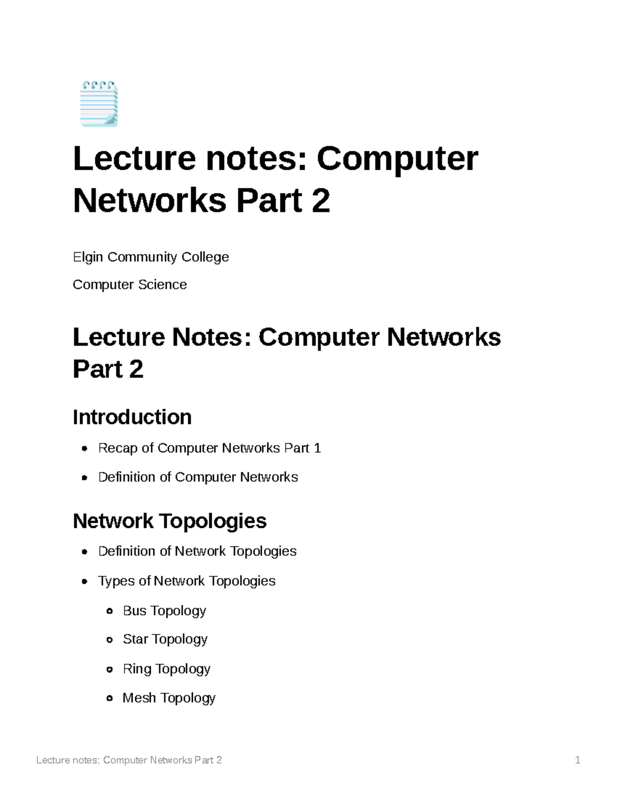 75f80391-0f5a-4aaa-a5ca-d9f8ae896b60 Lecture notes Computer Networks ...