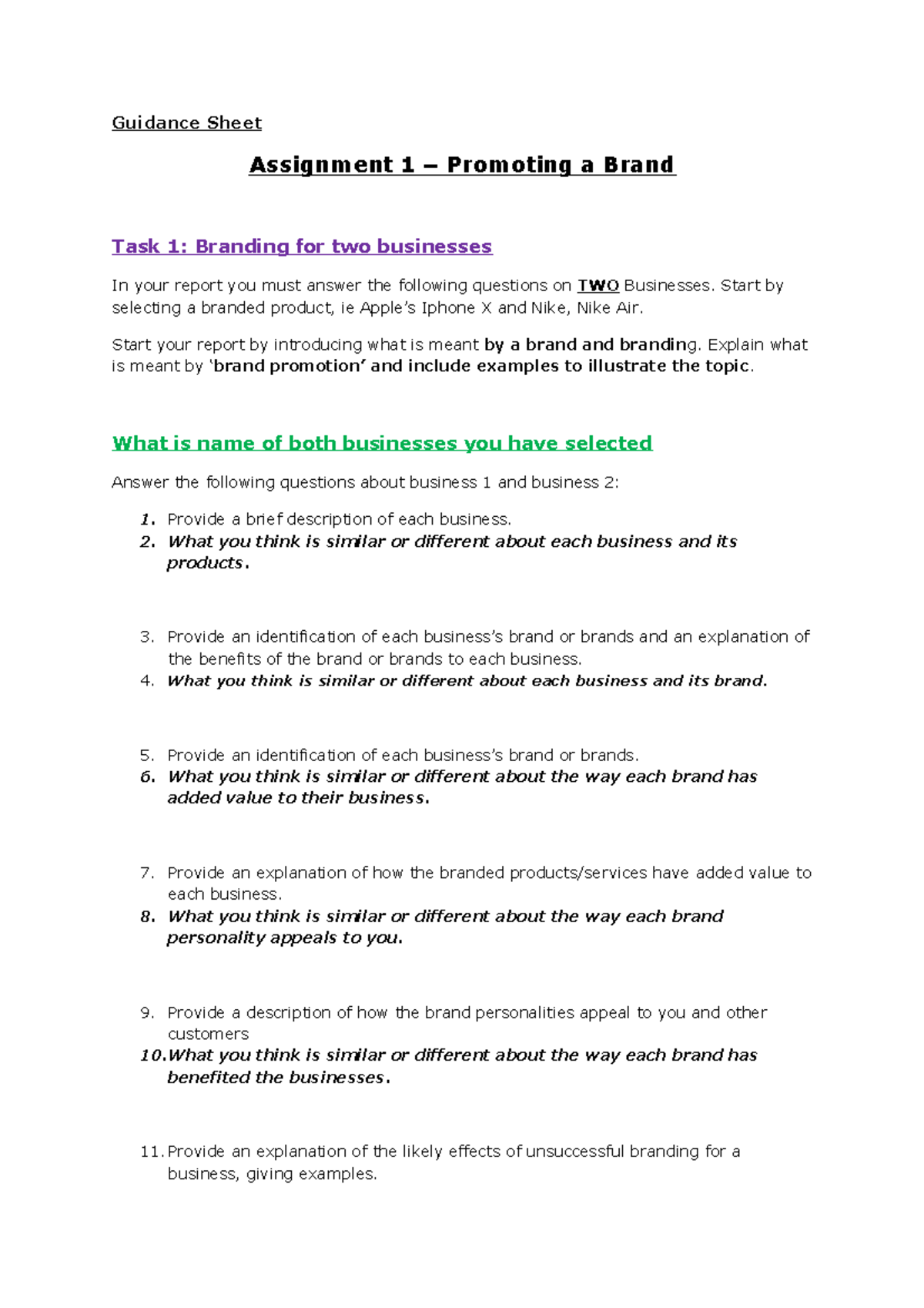 Guidance Sheet for level 2 unit 3 p123m12.d1 (11) - Guidance Sheet ...