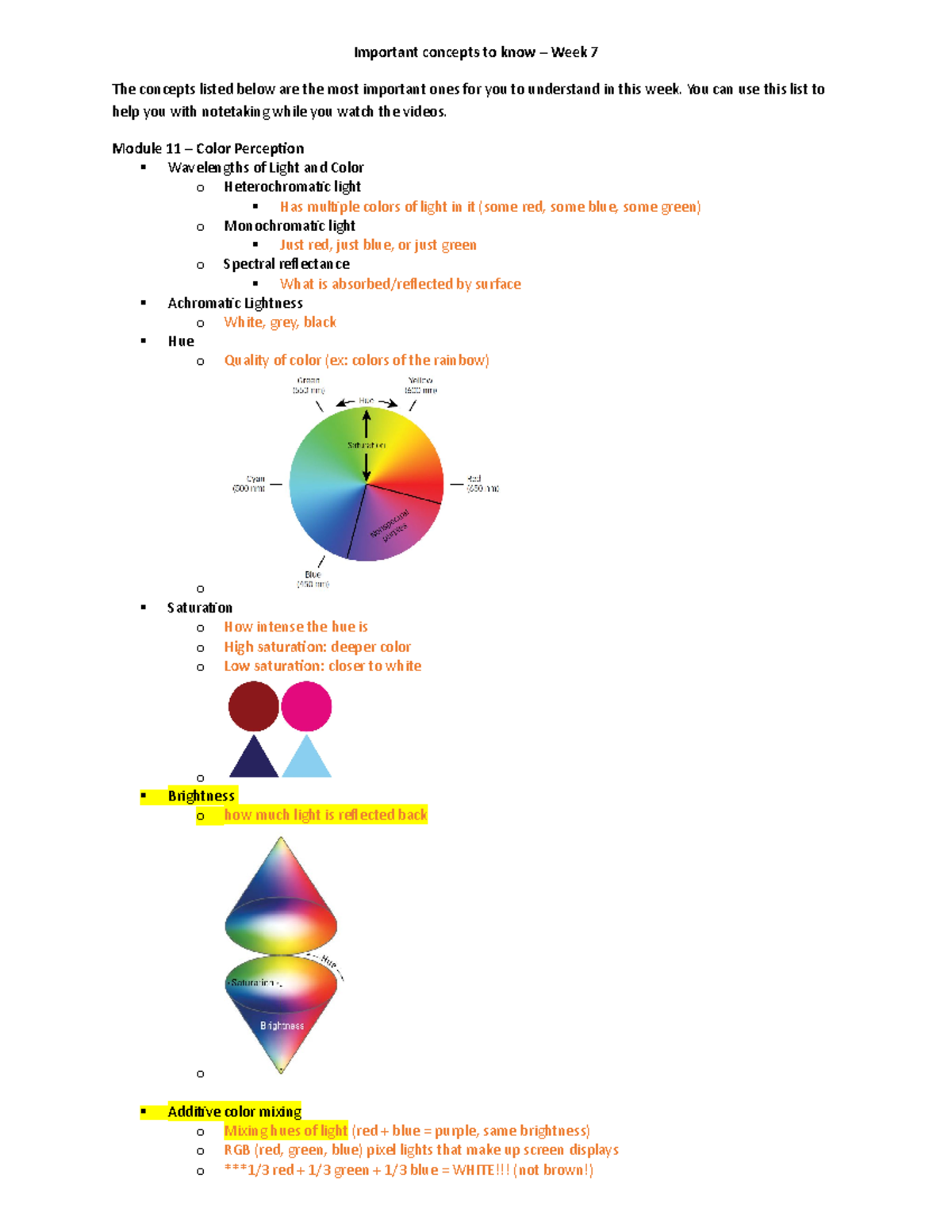 Module 7 Study Guide - Important concepts to know – Week 7 The concepts ...