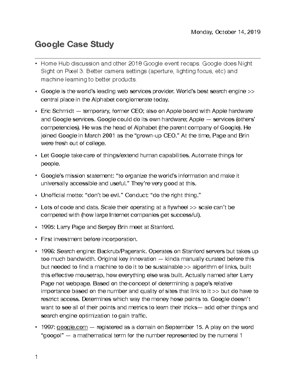 Google Case Study - Weatherford - Monday, October 14, 2019 Google Case ...