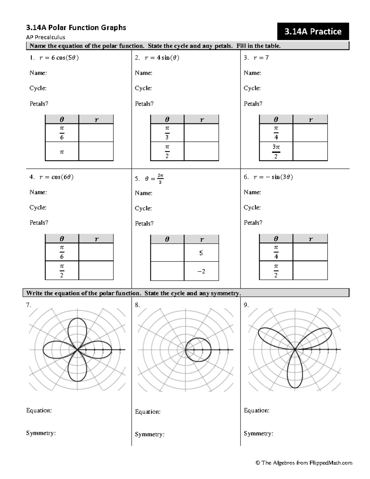 3.14 A Practice-2 - N/A - © The Algebros from FlippedMath 3 Polar ...