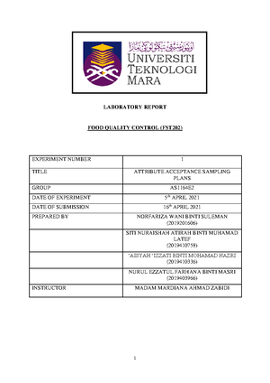 AS1163E2 Group 3 - Ctu151 - Assignment FST Rubric for Assignment ...