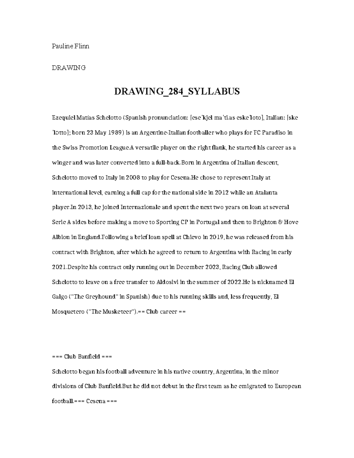 Drawing 284 Syllabus - Pauline Flinn DRAWING DRAWING_284_SYLLABUS ...