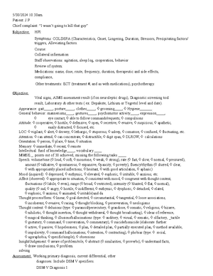 Practicum Objectives Part I Assignment Instructions - NURS PRACTICUM OBJECTIVES: PART I ...