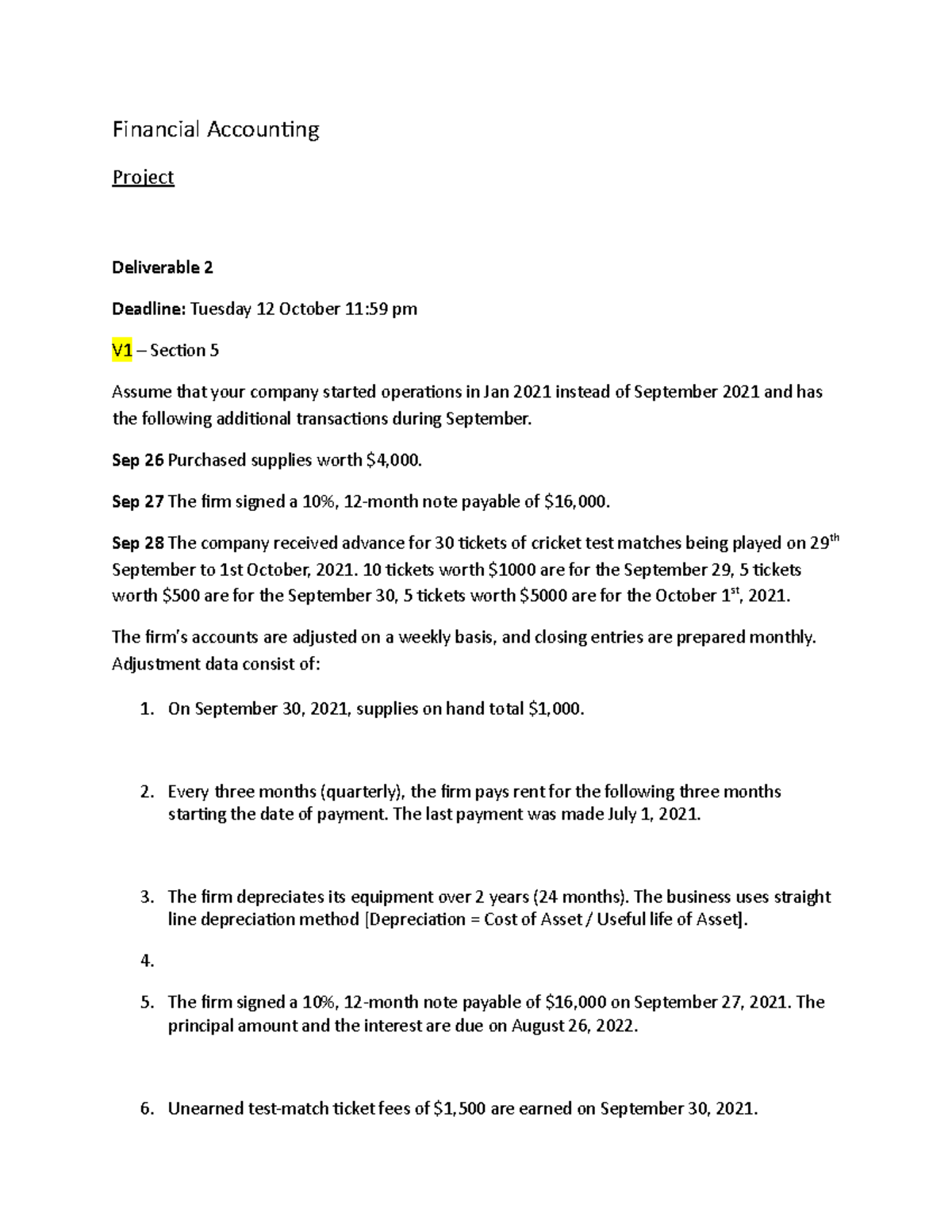 Project 2 - Financial Accounting - Principles of Financial Accounting ...