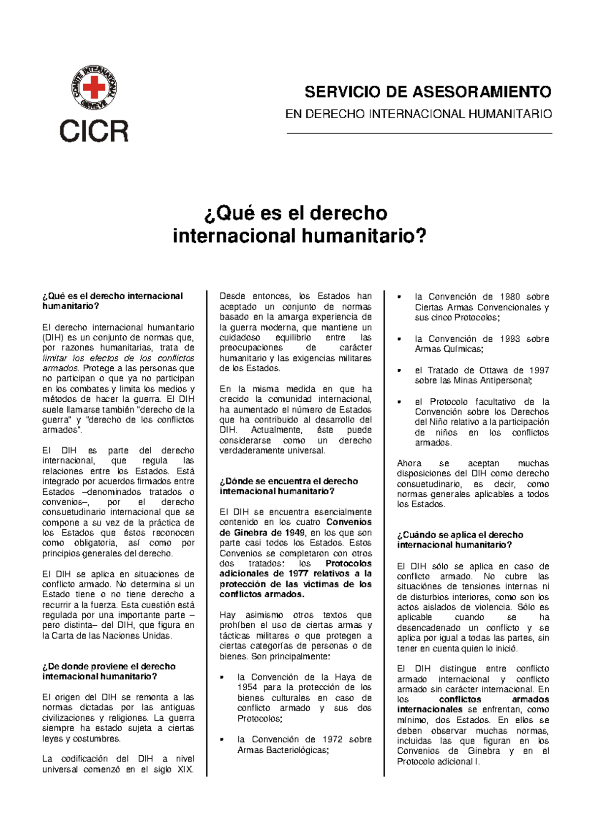 Ficha Técnica CICR -Qué es el DIH - SERVICIO DE ASESORAMIENTO EN ...