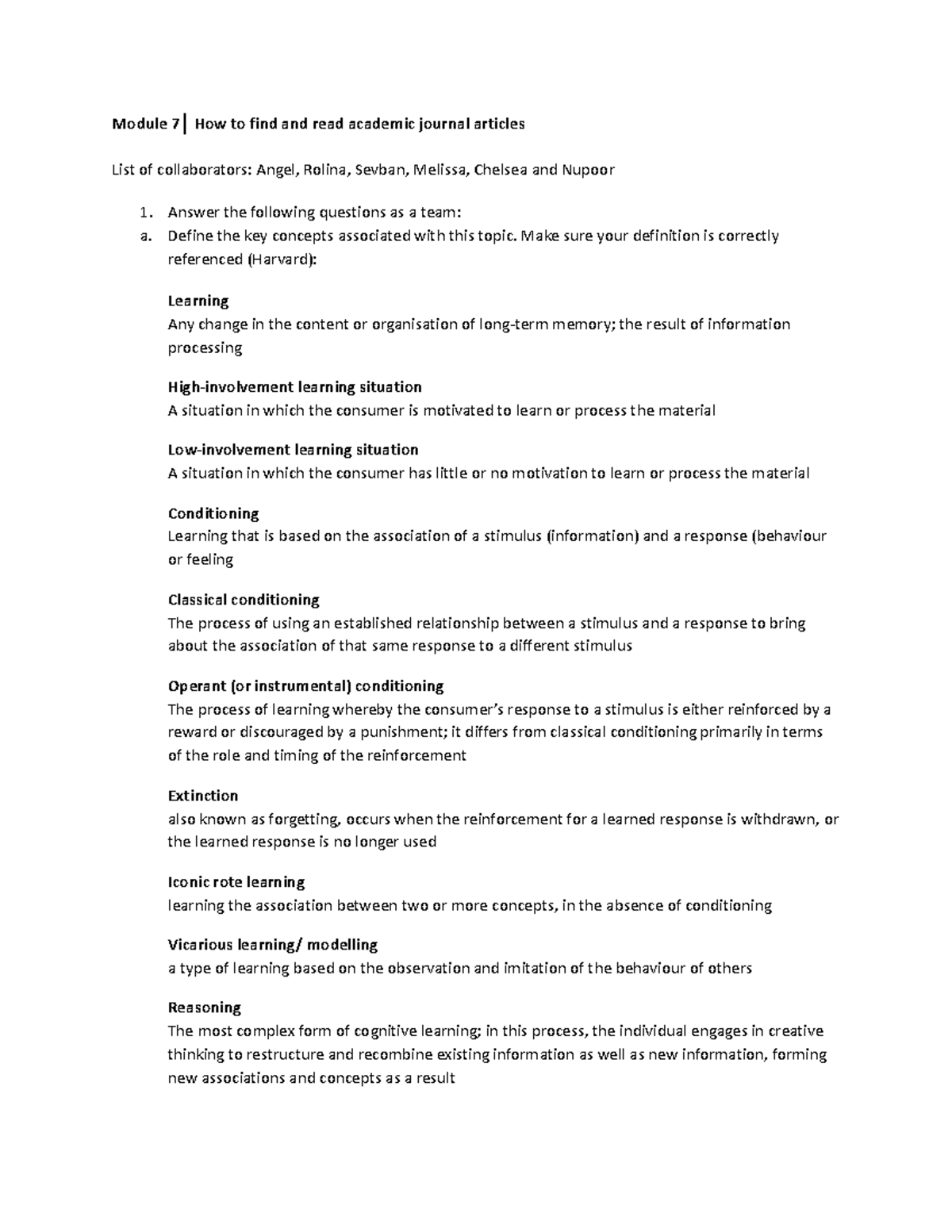 Module 7│ How to find and read academic journal articles - Answer the ...