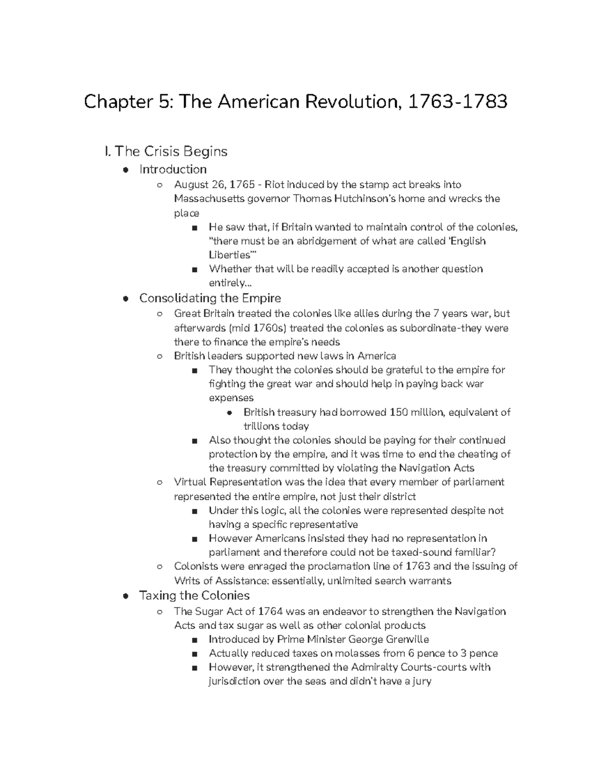 Outline of Chapter 5 of Eric Foner's Give Me Liberty! 6th Edition ...