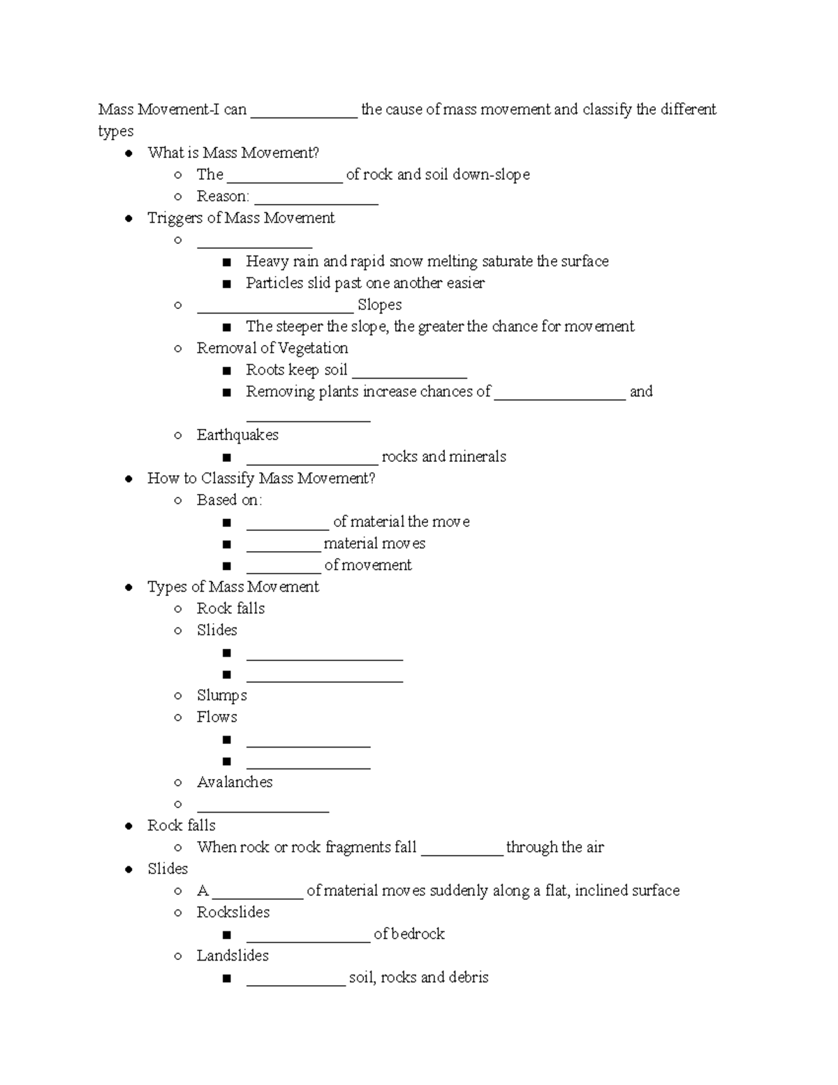 Mass Movement 2 - Civics Class Assignments - Mass Movement-I can ...