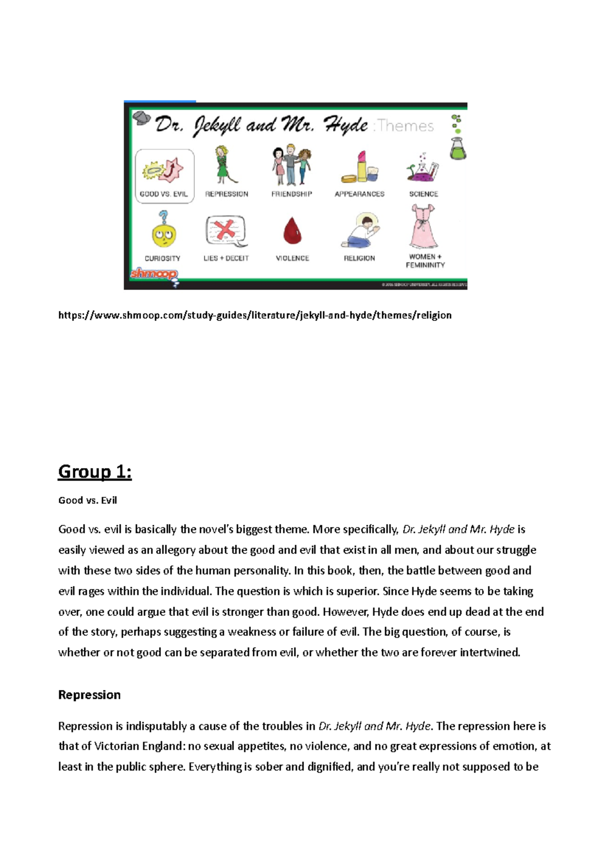 Jekyll and Hyde final presentations - shmoop/study-guides/literature ...