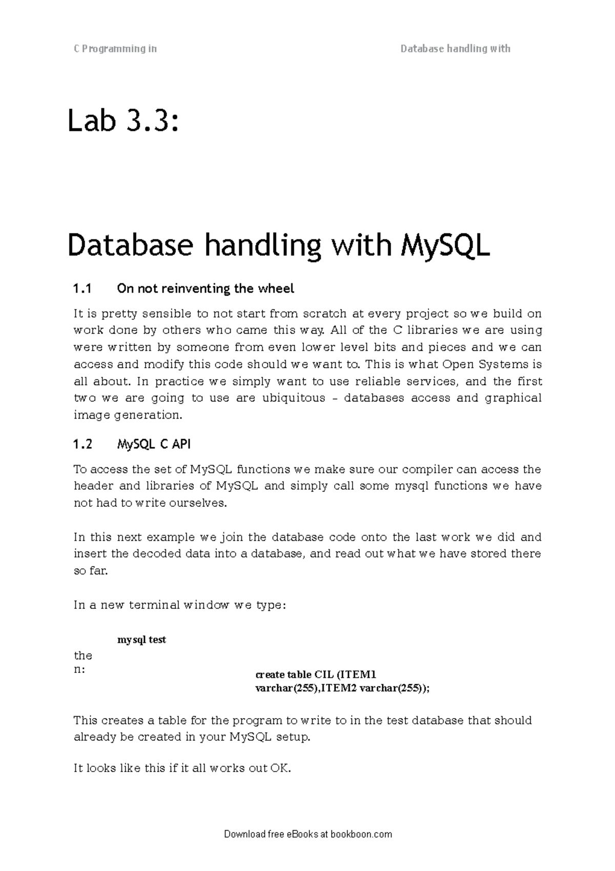 Lab-3 - em xin a - Lab 3: Database handling with MySQL 1 On not ...