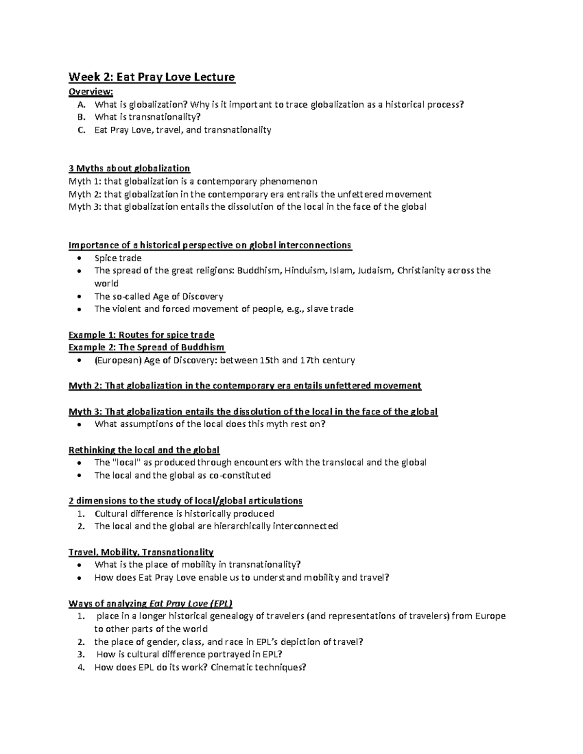 Gs 124 Week 2 Notes Warning Tt Undefined Function 32 Warning Tt Undefined Function 32