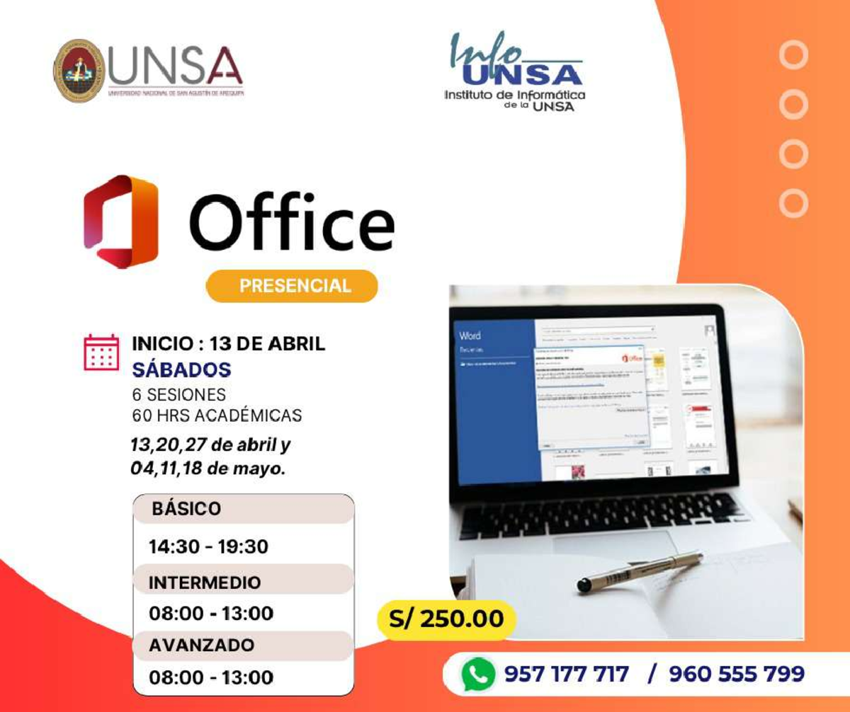 Cursos Empresariales de FDS Info UNSA - UNSA Info UNSA NATIONAL or SAN ...