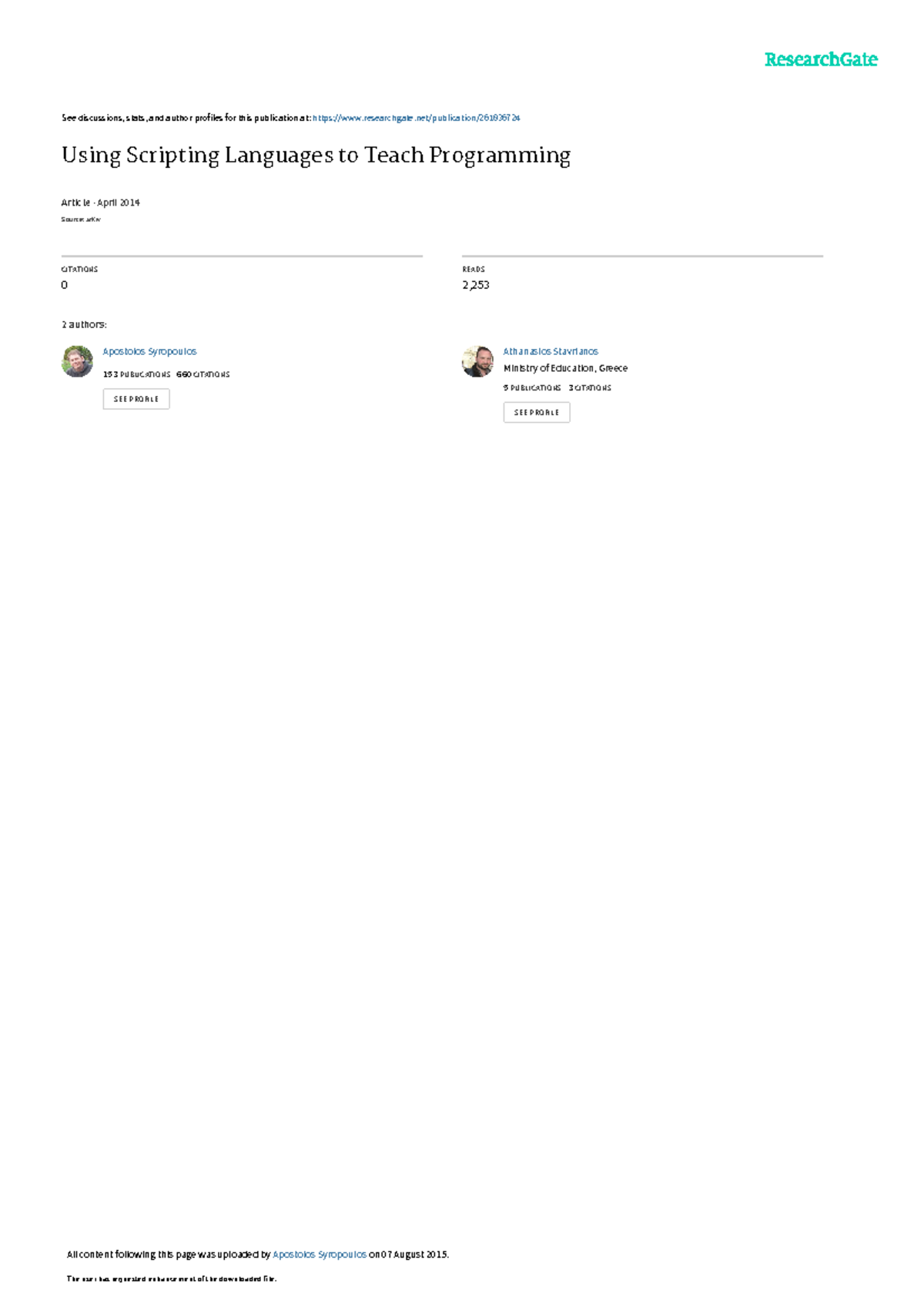 Teach script ver2 - See discussions, stats, and author profiles for ...