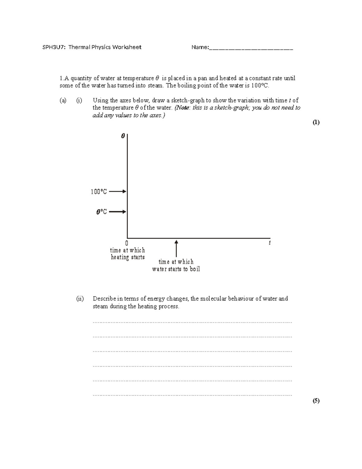 Thermal worksheet with answers 1acgxri - SPH3U7: Thermal Physics ...