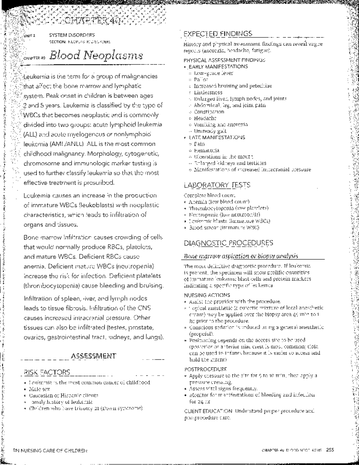 Blood Neoplasms - HIST 3433 - Studocu