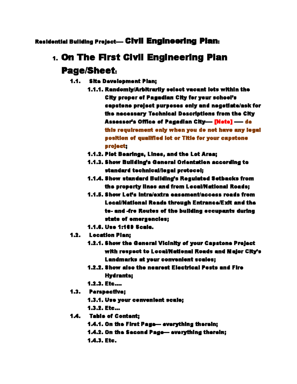 Residential Building Requirements to be produce - Residential Building ...