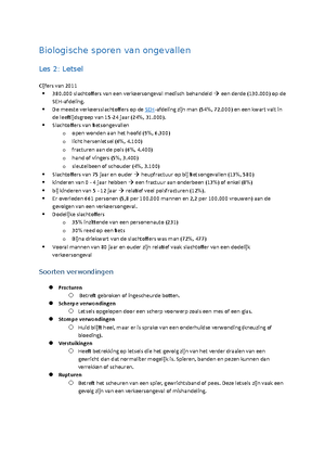 Aantekeningen Forensisch biologisch onderzoek, college 1, 5 stadia van ...