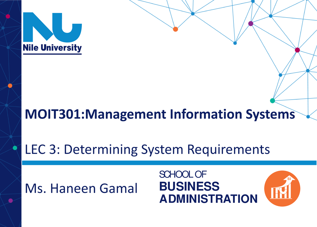 MOIT301 3-Determining System Requirements-Analysis Phase - MOIT 301 ...