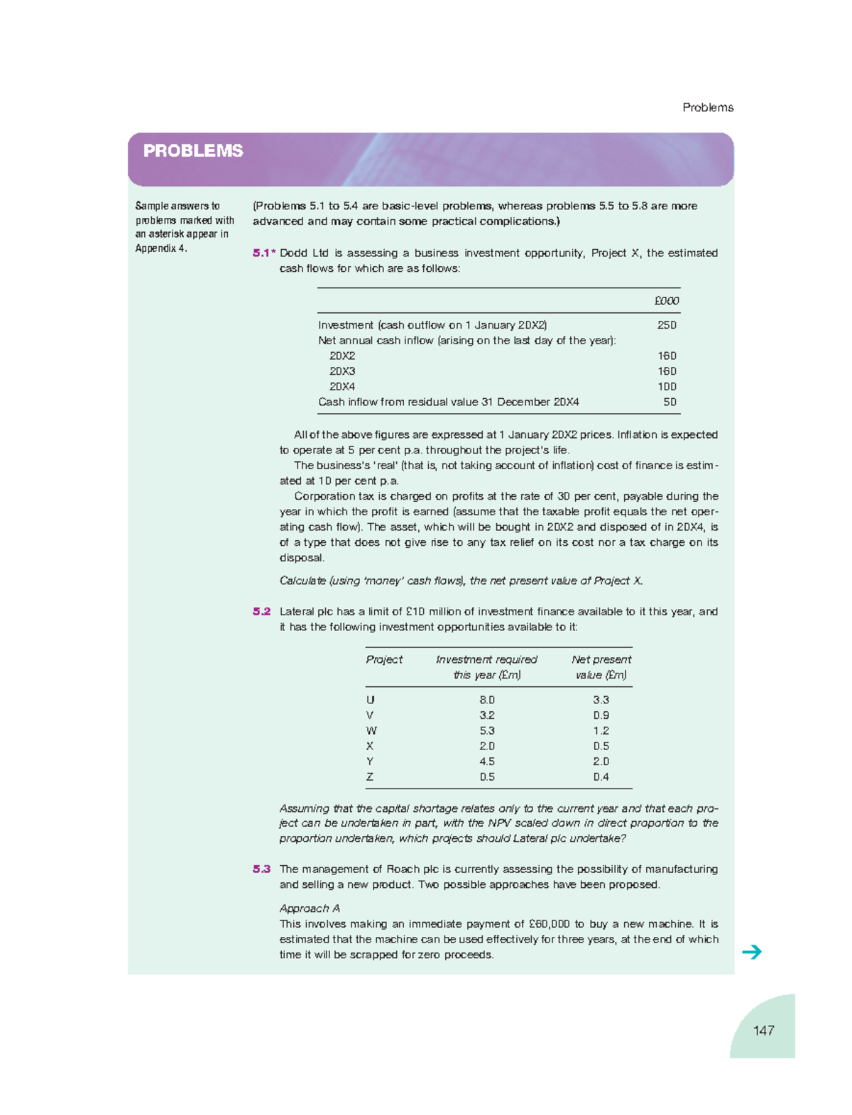Business Finance - Problems (Problems 5 to 5 are basic-level problems ...