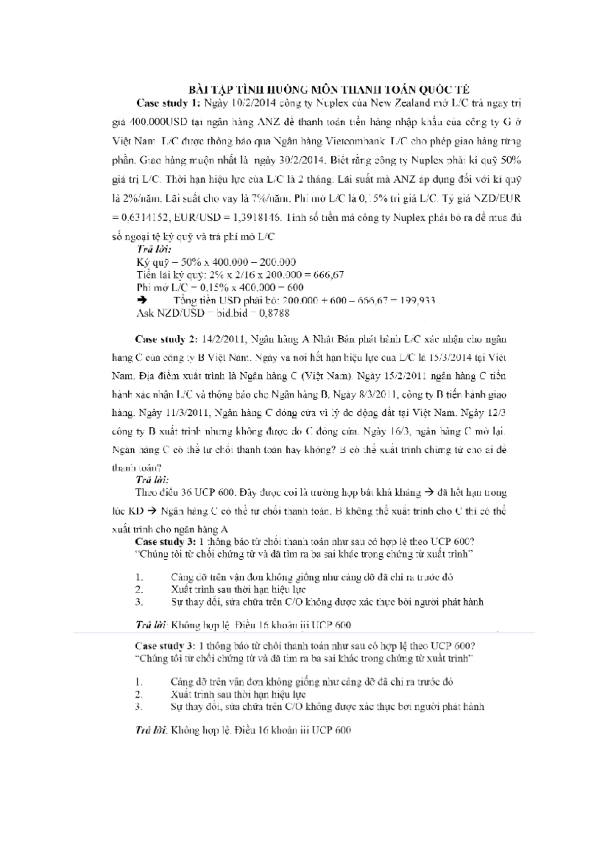 TTQT- Screenshots - BAI TAP TTQT THAM KHAO - Kinh tế đối ngoại - Studocu