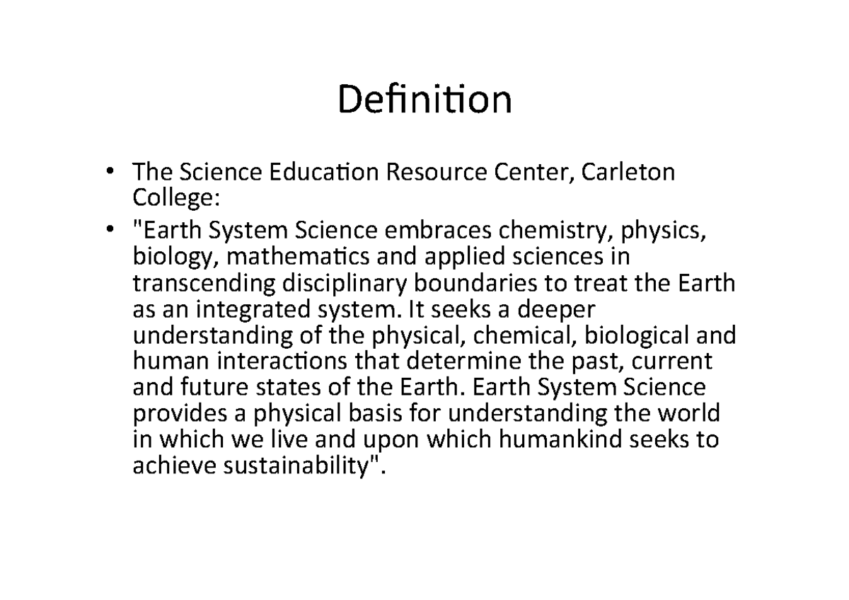 Lecture 1 intro 2018 - Defini9on • The Science Educa9on Resource Center ...