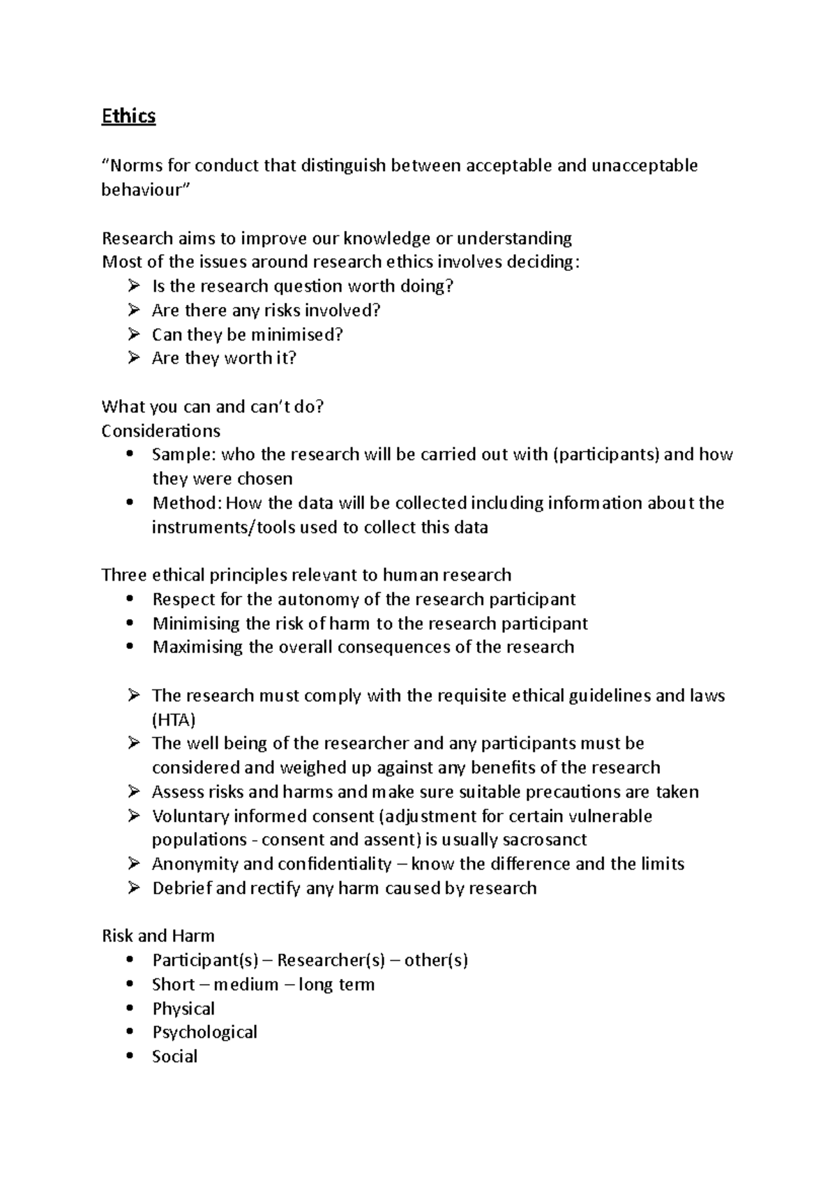 Ethics - Ethics “Norms for conduct that distinguish between acceptable ...