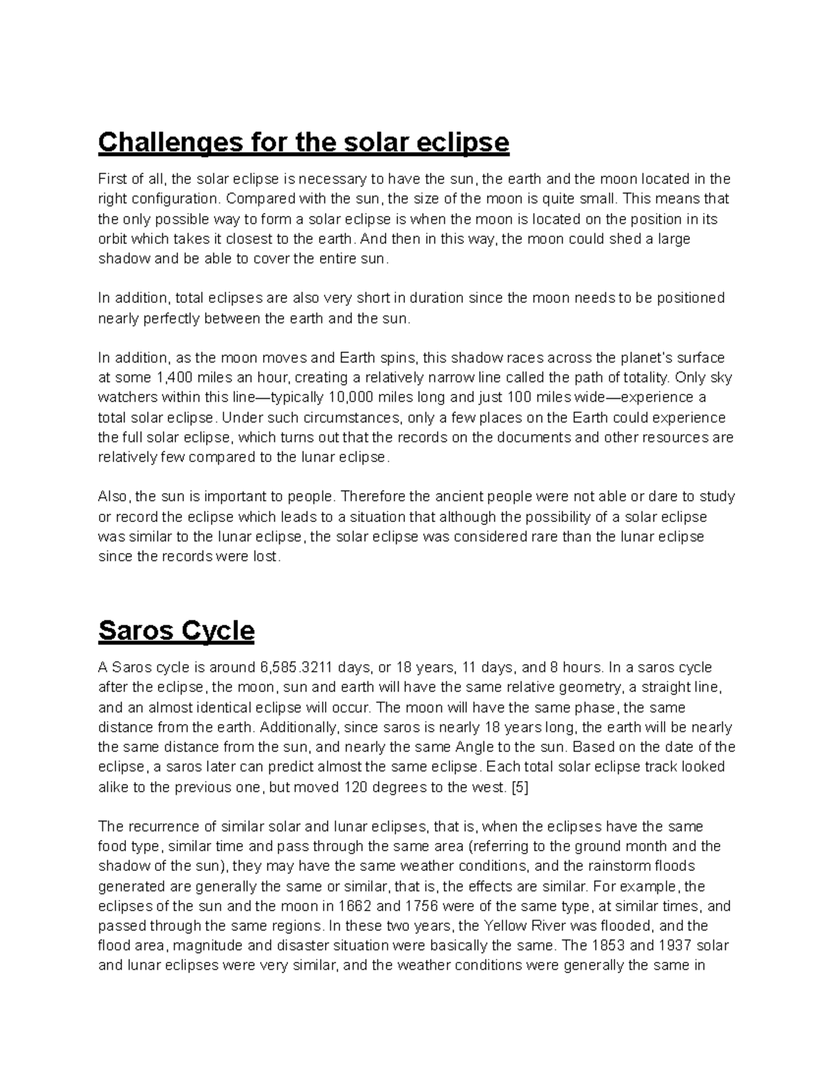 The Mathematical Application Of Solar Eclipse. Interpreting Solar ...