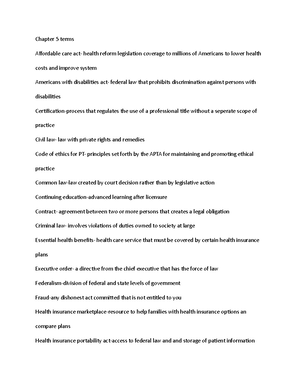 Chapter 6 - therapy ed book PTA EXAM - Chapter 6 Abuse- situation a ...