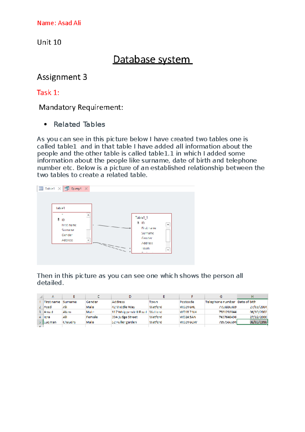 Unit 10 - it is easy to do your assignment. It just example and don't ...