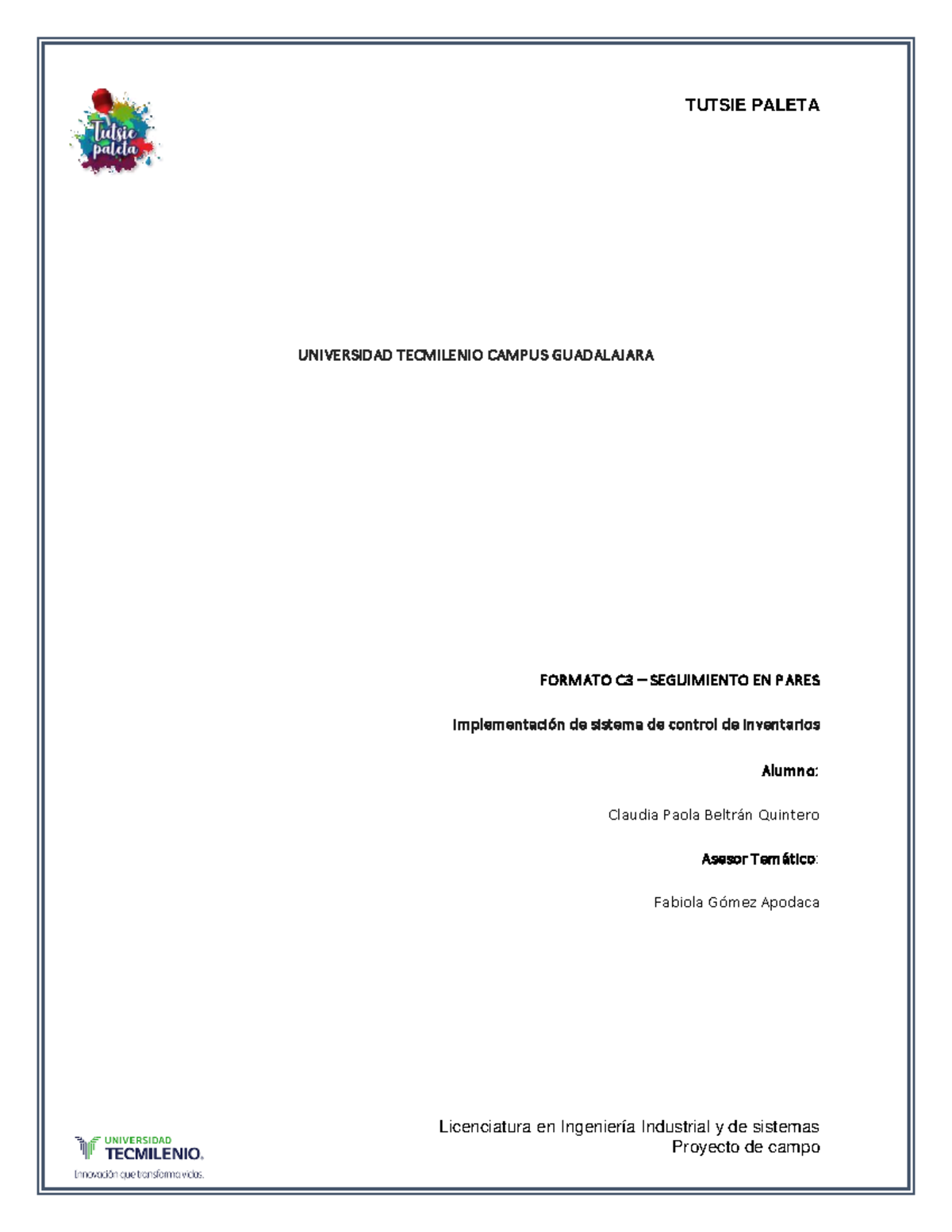 Actividad 2 -Formato C3 - Seguimiento en pares - Claudia Paola Beltrán ...