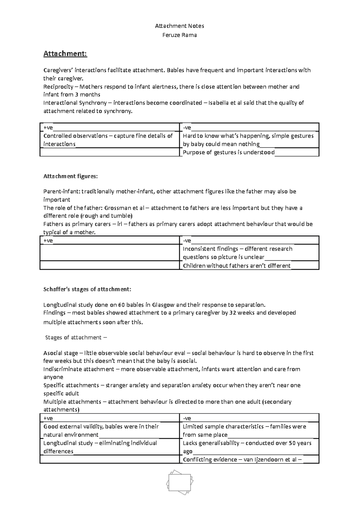 Attachment revision - Feruze Rama Attachment: Caregivers’ interactions ...