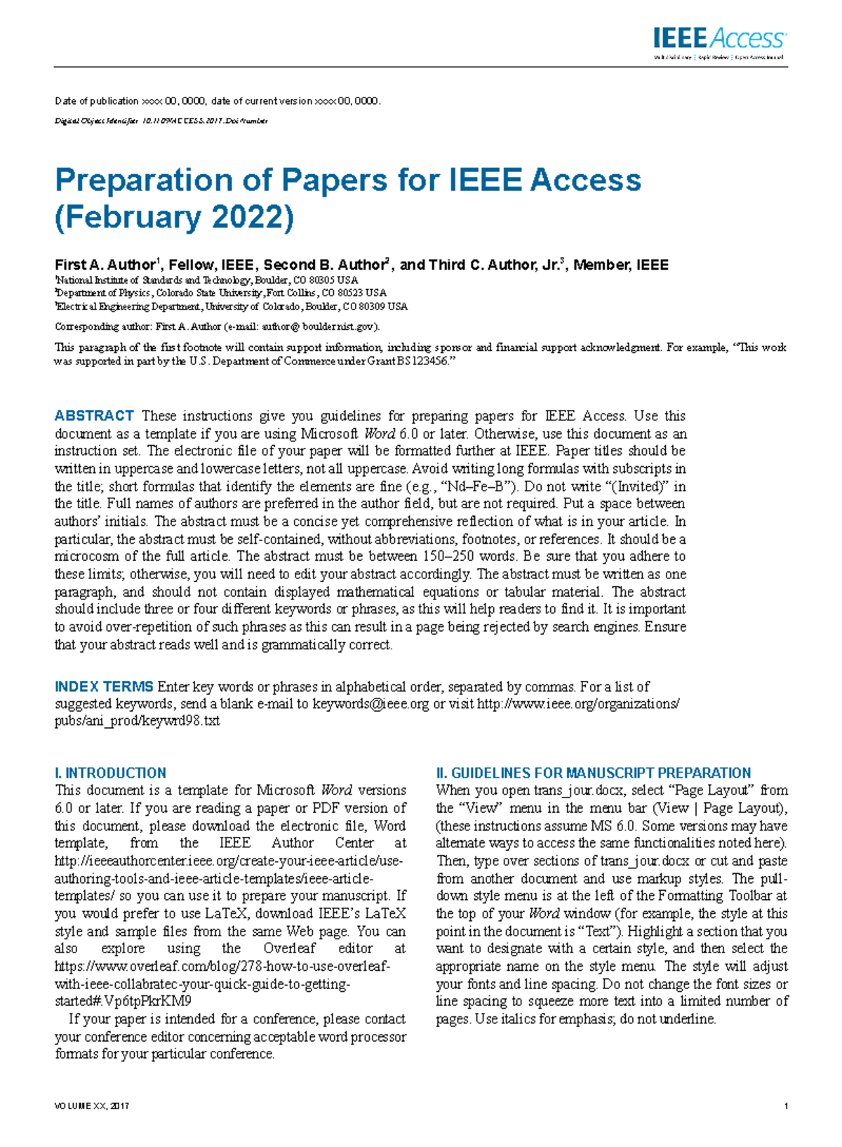 Access-Template - thr - Date of publication xxxx 00, 0000, date of ...