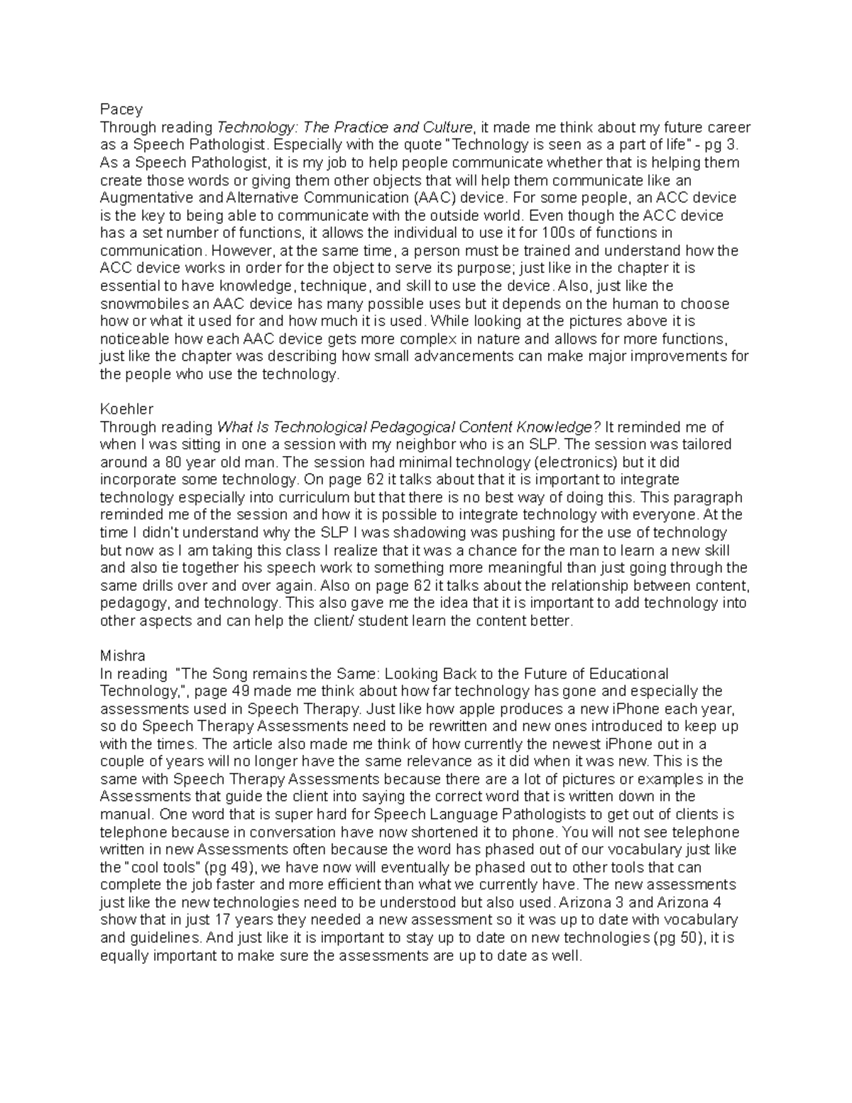 Slides - All of the slide explanation - Pacey Through reading ...