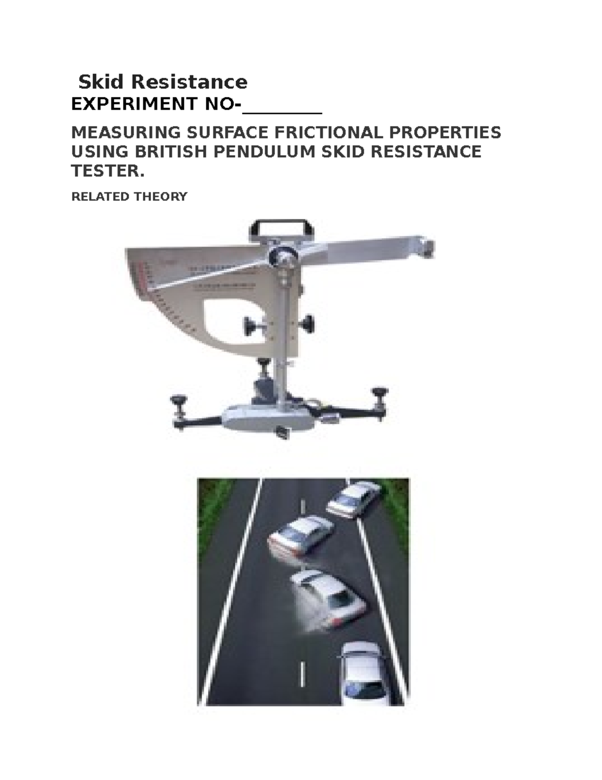 Skid Resistance Test - This a great documents - Skid Resistance ...
