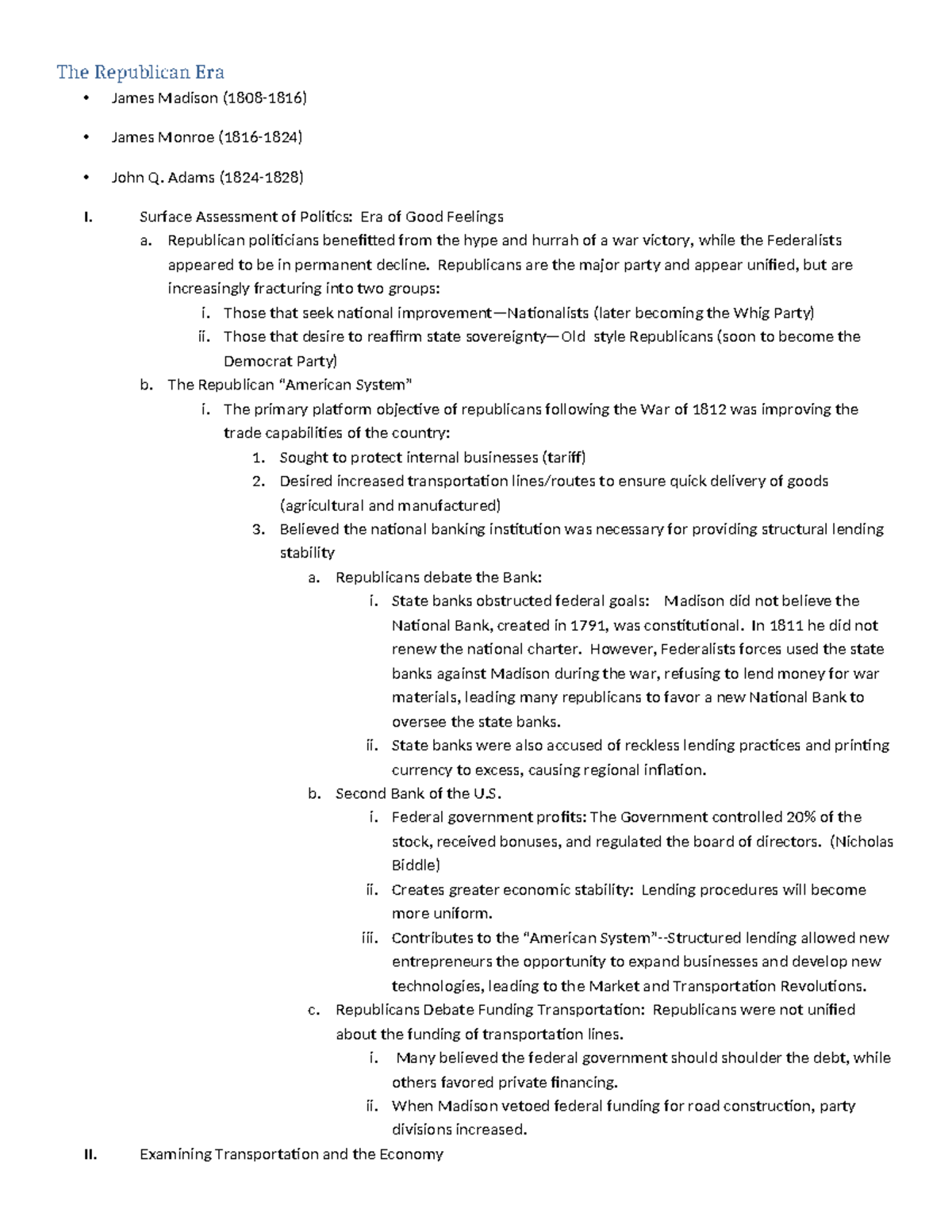 The Republican Era - The Republican Era James Madison (1808-1816) James ...