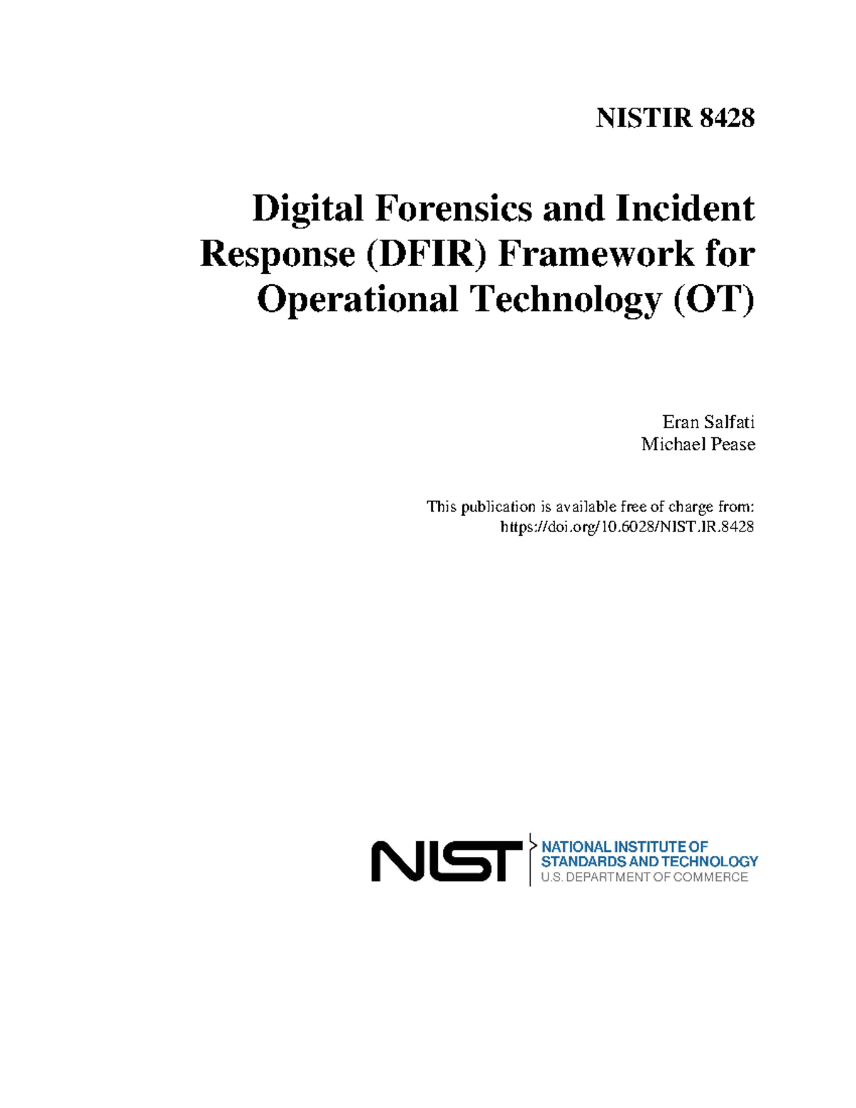 NIST - NIST best Practicies - NISTIR 8428 Digital Forensics and ...
