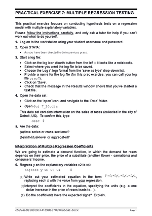 Prac 11-Heteroscedasticity-solution - PRACTICAL EXERCISE 11: SOLUTION 1 ...